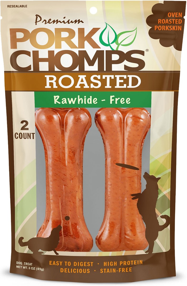 Premium Pork Chomps Roasted Pressed Bone Dog Treats (Free Shipping) | Chewy