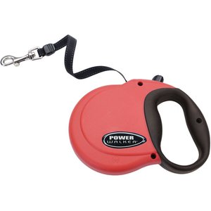 POWER WALKER Retractable Dog Leash, Red, 16-ft long, 3/8-in wide ...