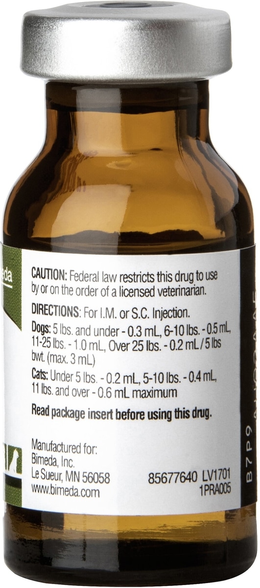 PRAZIQUANTEL (Generic) Injectable Solution for Dogs & Cats, 10-mL vial ...