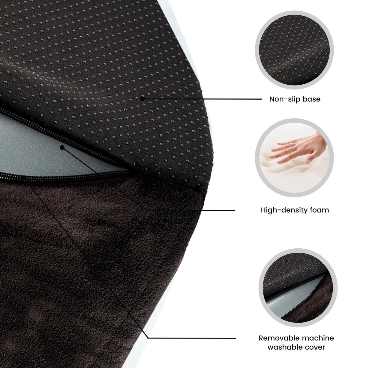 PRECIOUS TAILS High Density Foam Sherpa Top 3 Steps Dog & Cat Stair ...