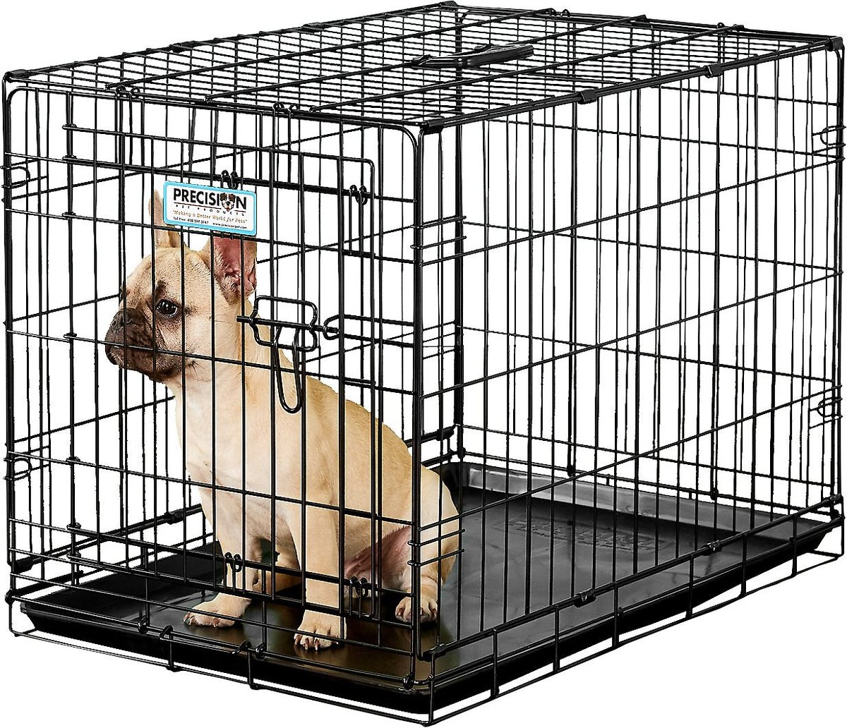 PRECISION PET PRODUCTS Provalu Single Door Collapsible Wire Dog Crate ...