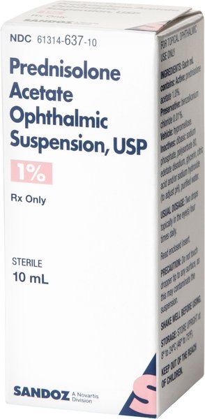 PREDNISOLONE Acetate (Generic) Ophthalmic Suspension 1%, 10-mL - Easy ...