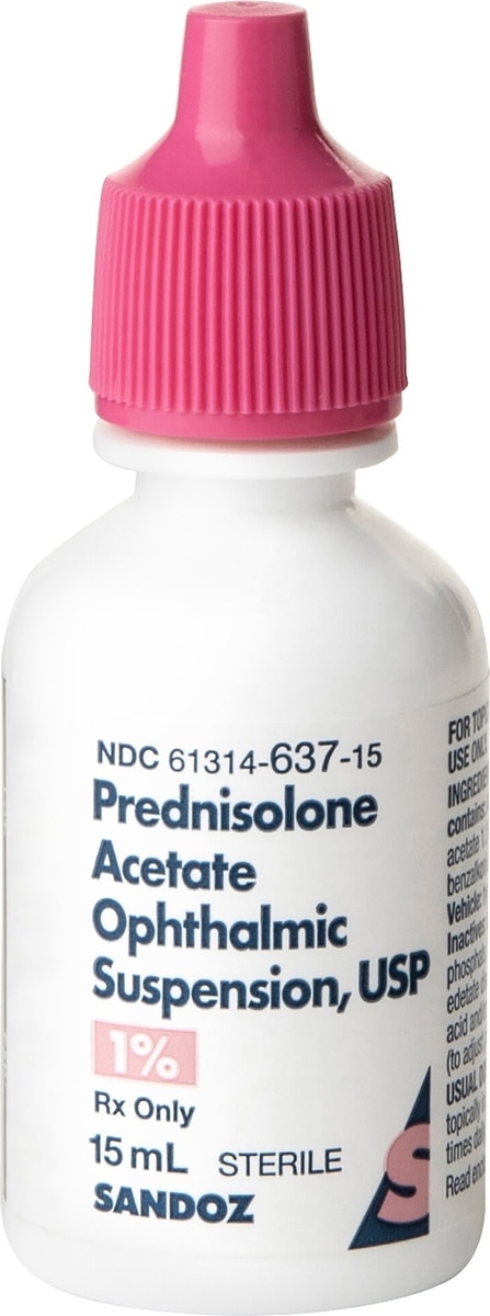 PREDNISOLONE Acetate (Generic) Ophthalmic Suspension 1%, 15-mL - Easy ...