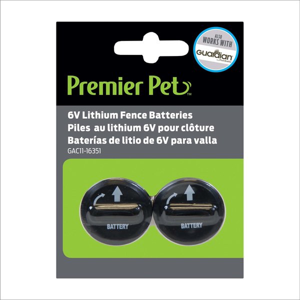 PREMIER PET Replacement 6V Lithium Batteries for Dog Fence Receiver ...