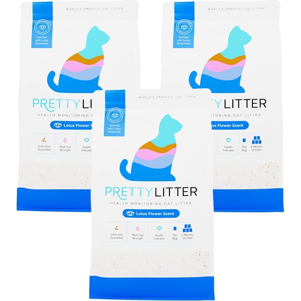 PRETTYLITTER Cat Litter, 8-lb bag, bundle of 3 - Chewy.com