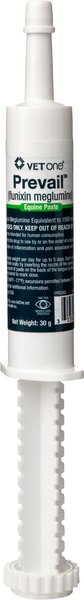 PREVAIL (flunixin meglumine) Equine Paste for Horses, 30-gm syringe ...