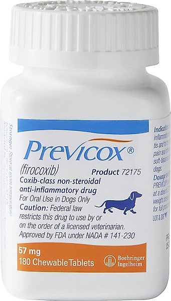 PREVICOX (Firocoxib) Chewable Tablets for Dogs, 57-mg - Easy Refills ...