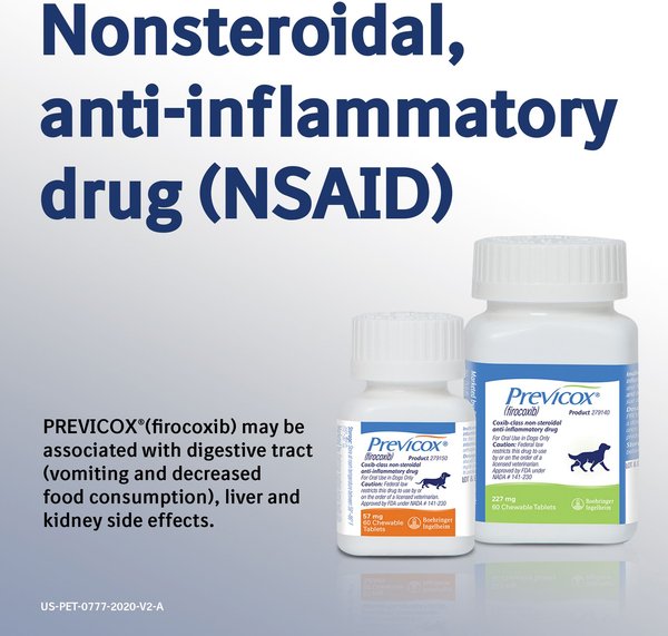 PREVICOX (Firocoxib) Chewable Tablets for Dogs, 57-mg - Easy Refills ...