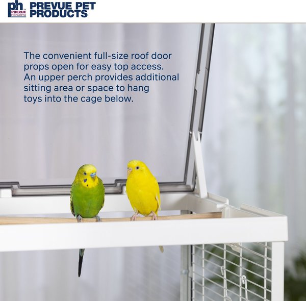 PREVUE PET PRODUCTS Crystal Palace Bird Cage, White - Chewy.com