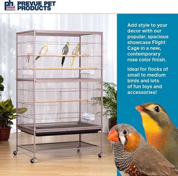 PREVUE PET PRODUCTS Flight Bird Cage, Rose - Chewy.com