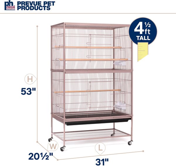 PREVUE PET PRODUCTS Flight Bird Cage, Rose - Chewy.com