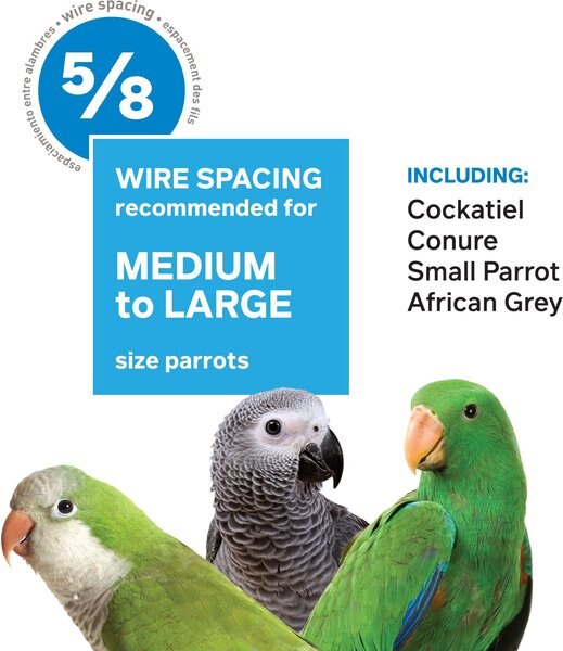 PREVUE PET PRODUCTS Pagoda Cockatiel Bird Cage, Coco - Chewy.com