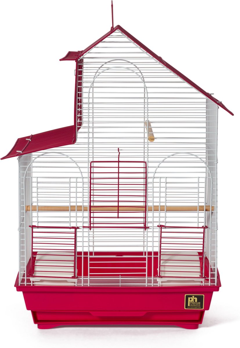 PREVUE PET PRODUCTS Parakeet House Bird Cage, Red - Chewy.com
