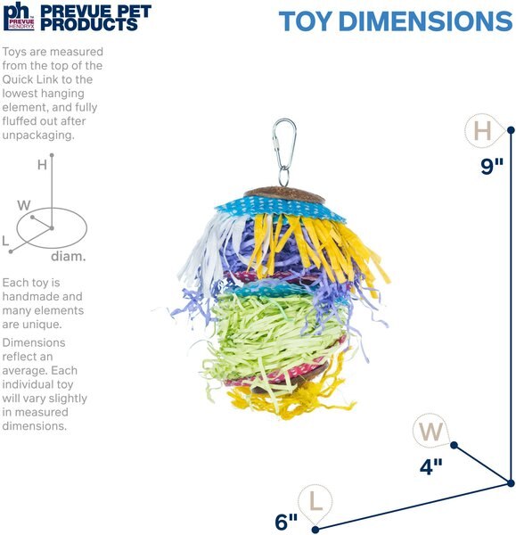 PREVUE PET PRODUCTS Playfuls Barn Dance Bird Toy, Multicolor - Chewy.com