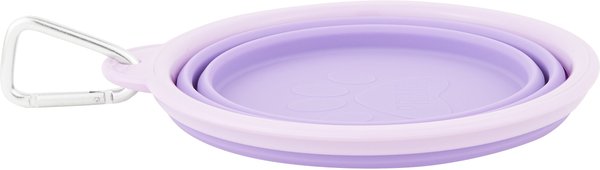 PRIMA PETS Collapsible Silicone Travel Dog & Cat Bowl with Carabiner ...