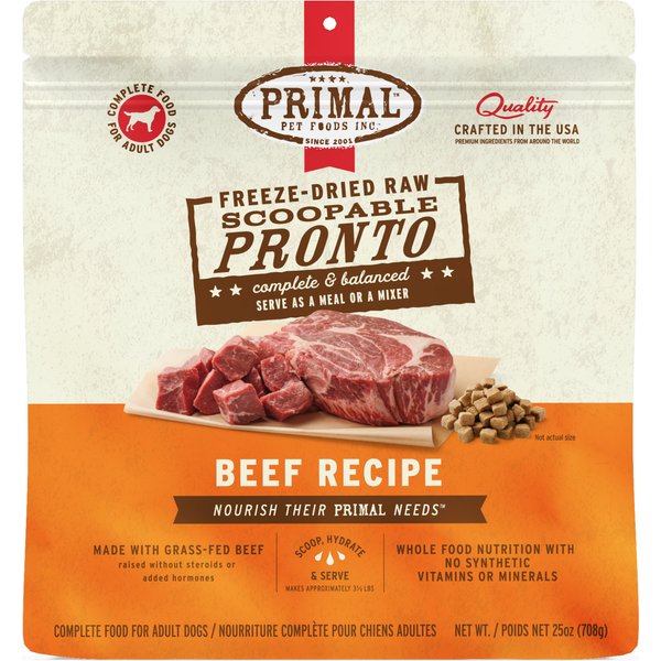 PRIMAL Raw Pronto Puppy Recipe Dog Freeze-Dried Food, 25-oz bag - Chewy.com