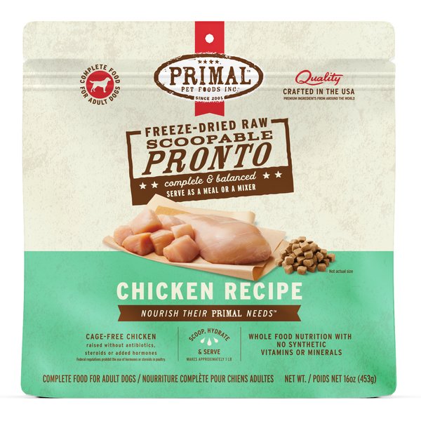 PRIMAL Raw Pronto Puppy Recipe Dog Freeze-Dried Food, 25-oz bag - Chewy.com