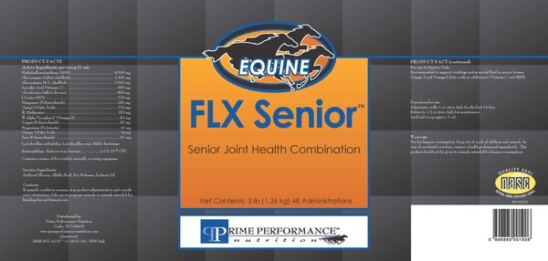 PRIME PERFORMANCE NUTRITION Flx Senior Joint Health Combination Powder ...