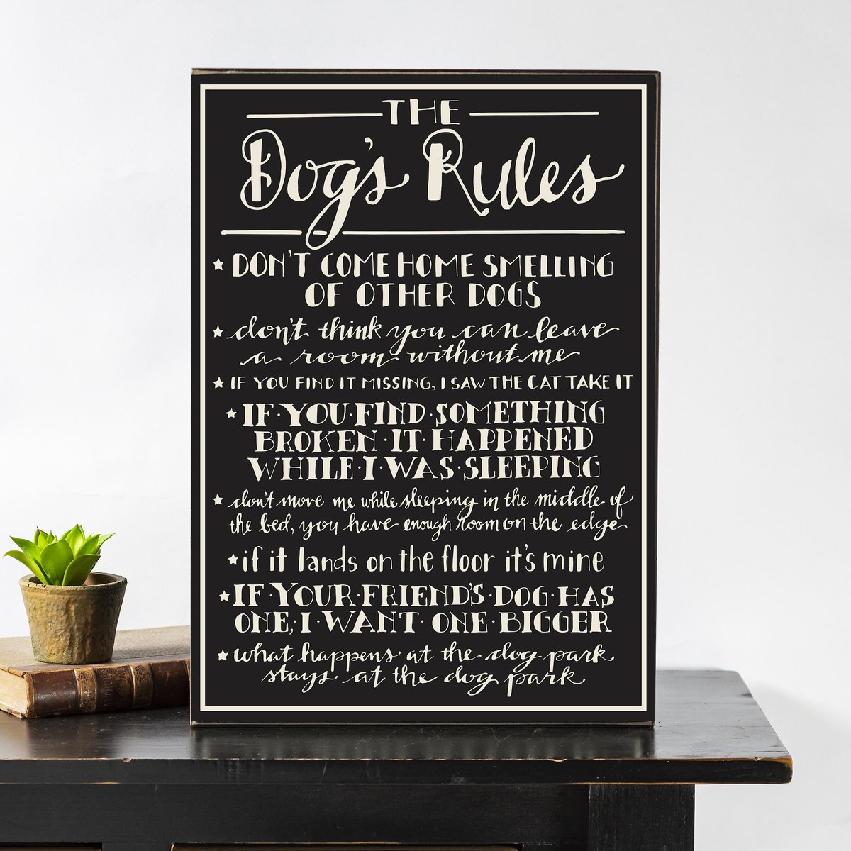 PRIMITIVES BY KATHY "The Dog's Rules" Wall Décor - Chewy.com