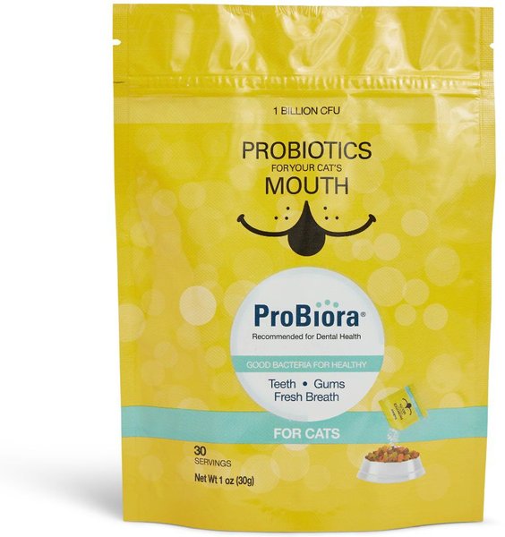 PROBIORA Probiotic Oral Care Cat Supplement, 1-oz bag - Chewy.com
