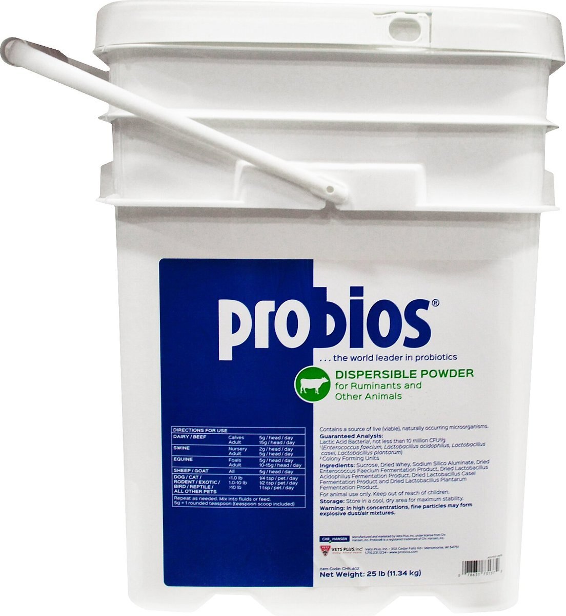 PROBIOS Dispersible Powder Supplement, 25-lb pail - Chewy.com