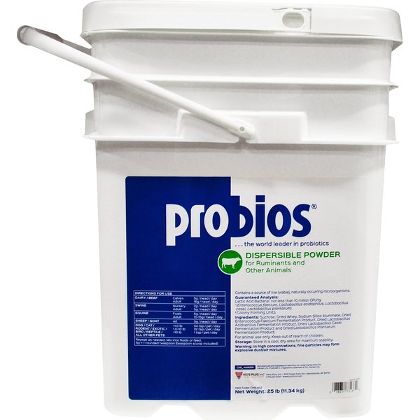 PROBIOS Dispersible Powder Supplement, 25-lb pail - Chewy.com