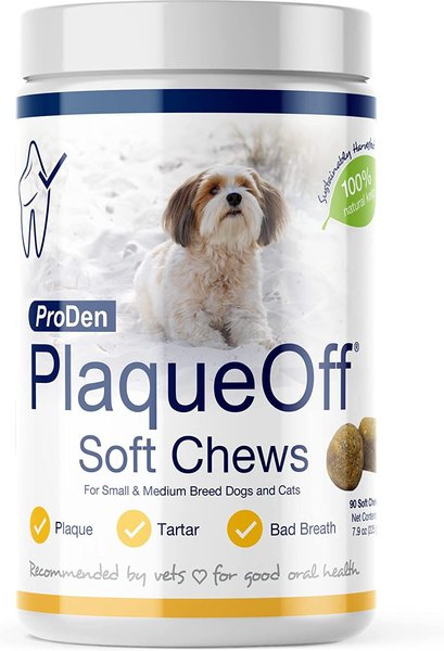 PRODEN PlaqueOff Small/Med Breed Soft Chews Dog Treat, 90 count - Chewy.com