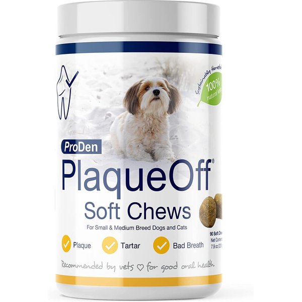 PRODEN PlaqueOff Small/Med Breed Soft Chews Dog Treat, 90 count - Chewy.com