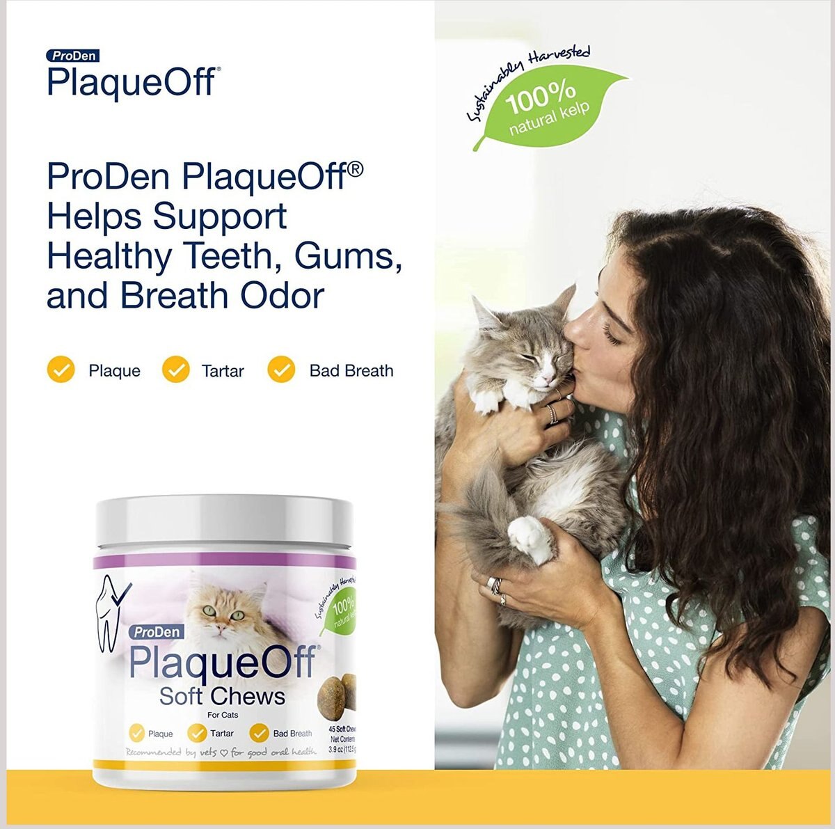 PRODEN PlaqueOff Soft Chews Cat Treat, 45 count - Chewy.com