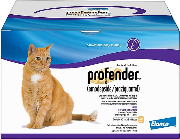 PROFENDER Topical Solution for Cats, 11-17.6 lbs, (Purple Box) - Easy ...