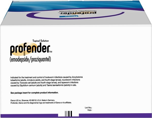 PROFENDER Topical Solution for Cats, 11-17.6 lbs, (Purple Box) - Easy ...