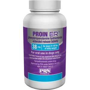 PROIN (phenylpropanolamine hydrochloride) Chewable Tablets for Dogs, 25 ...