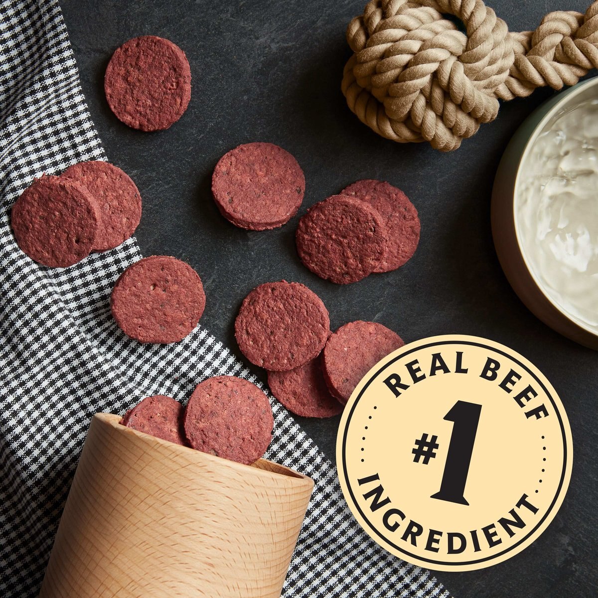 Discontinued - PUP-PERONI Rounds Beef Brisket Dog Treats, 20.5-oz pouch ...