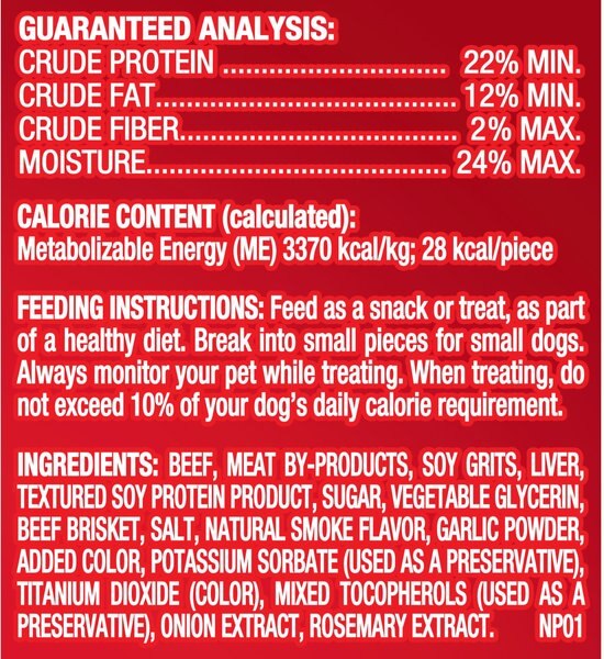 PUP-PERONI Rounds Beef Brisket Dog Treats, 5-oz bag, case of 8 - Chewy.com