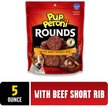 Discontinued - PUP-PERONI Rounds Beef Short Rib Dog Treats, 5-oz bag ...