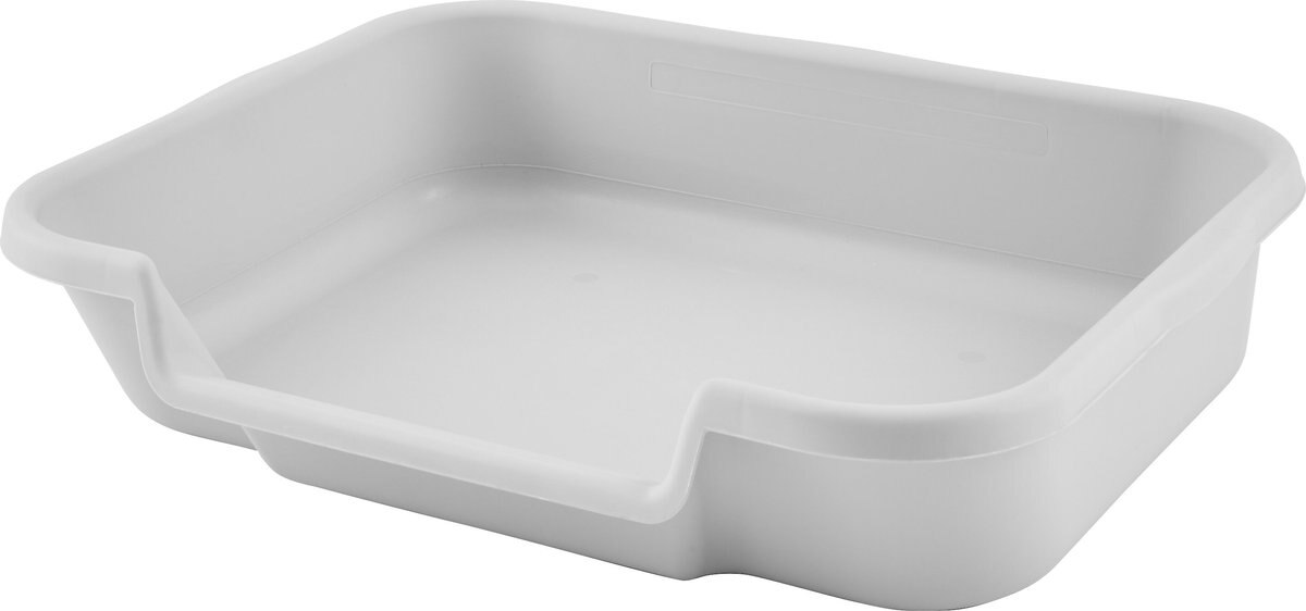 PUPPY PAN Dog, Cat & Small Animal Litter Pan, Gray, Large - Chewy.com