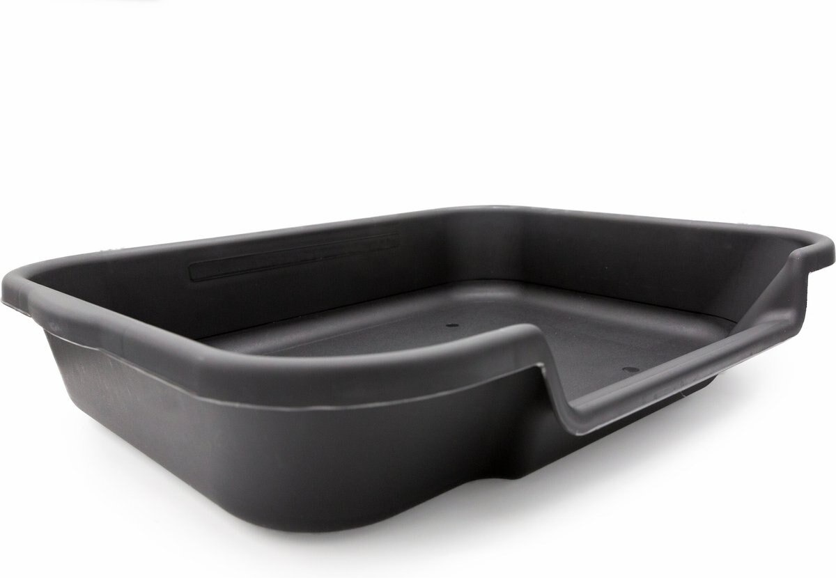 PUPPY PAN Dog, Cat & Small Animal Litter Pan, Large, Black - Chewy.com