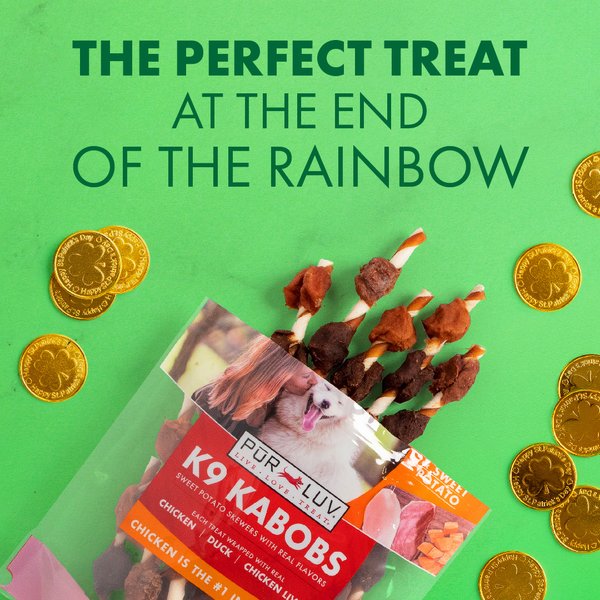 PUR LUV K9 Kabob Real Chicken & Sweet Potato Dog Treats, 12-oz bag ...