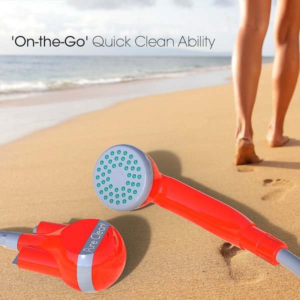Discontinued - PURE CLEAN Handheld Shower Cleaning System with Built-In ...