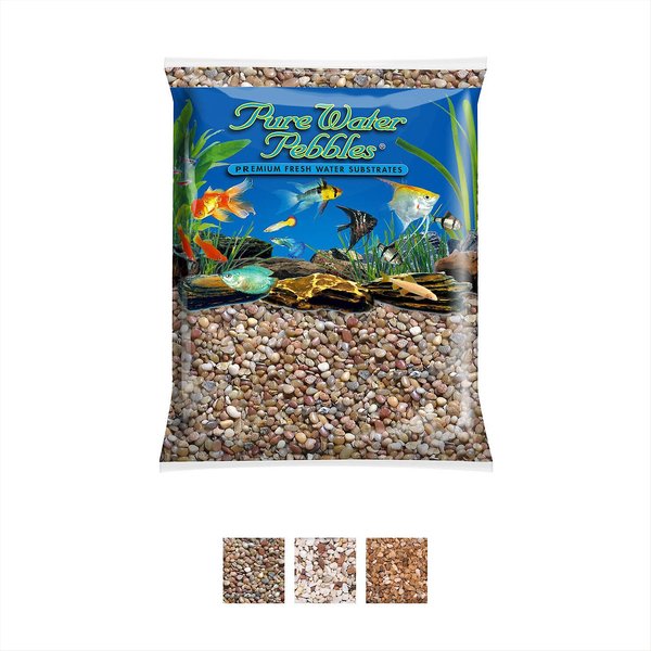 PURE WATER PEBBLES Natural Aquarium Gravel, Cumberland River, 5-lb bag ...