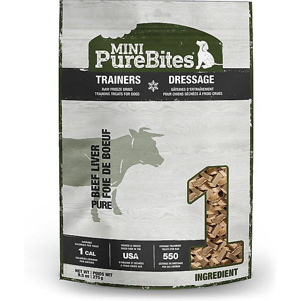 PUREBITES Beef Liver Freeze-Dried Raw Dog Treats, 8.8-oz bag - Chewy.com