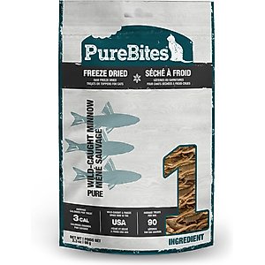 PUREBITES Minnow Freeze-Dried Cat Treat, 2.3-oz bag - Chewy.com
