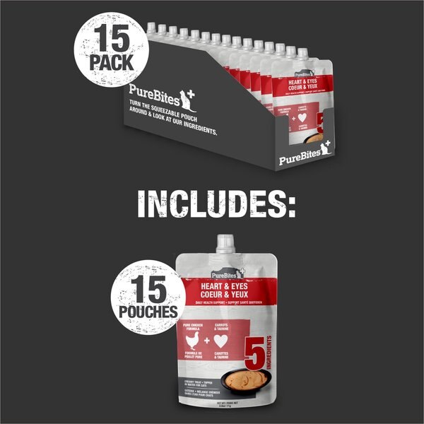 Discontinued - PUREBITES Plus Squeezables Heart & Eyes Cat Food Topping ...