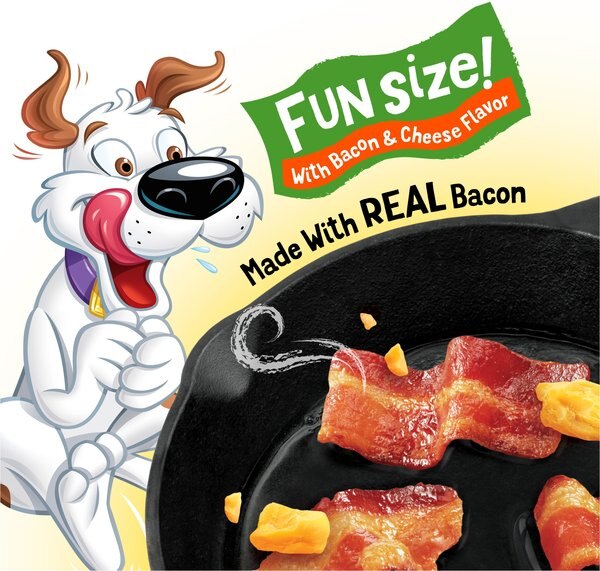 Purina Beggin' Fun Size Bacon & Cheese Flavored Dog Treats, 6-oz pouch ...