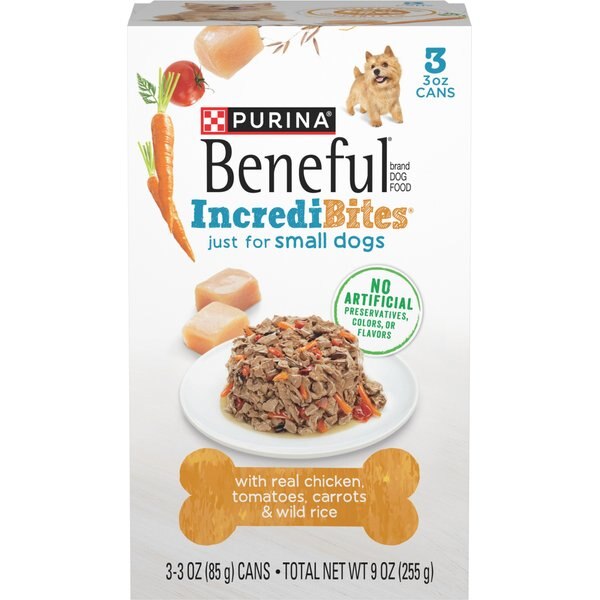 PURINA BENEFUL IncrediBites with Real Chicken & Gravy Small Breed Wet ...