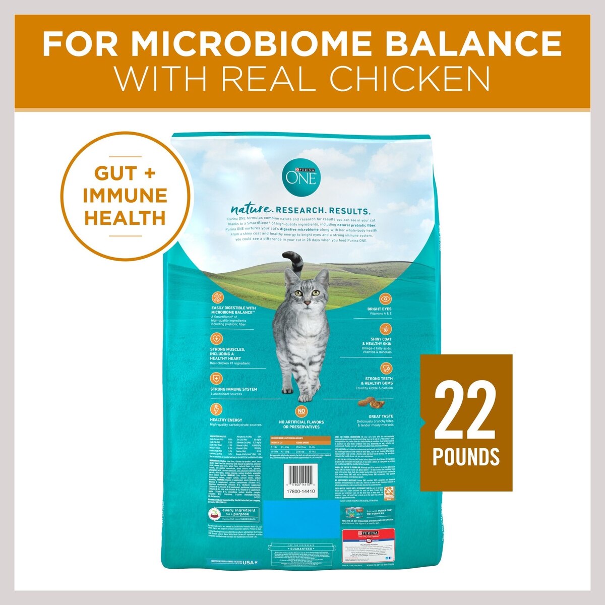 PURINA ONE Tender Selects Blend with Real Chicken Digestive Formula Dry ...
