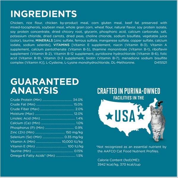 PURINA ONE Tender Selects Blend with Real Chicken Digestive Formula Dry ...