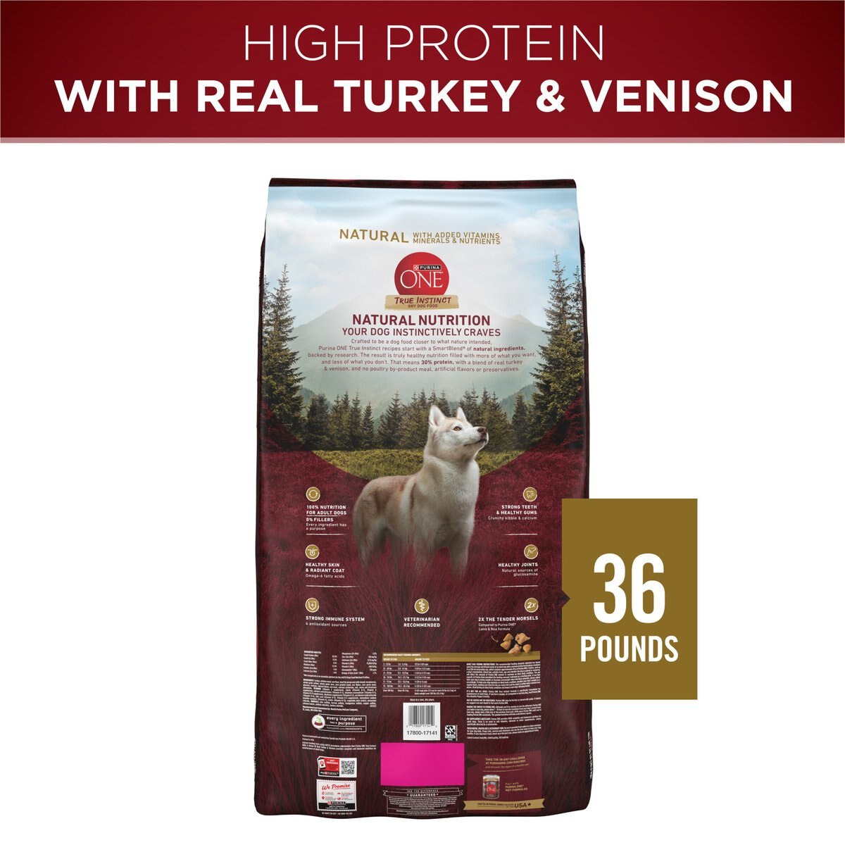 PURINA ONE True Instinct Natural High Protein with Real Turkey ...