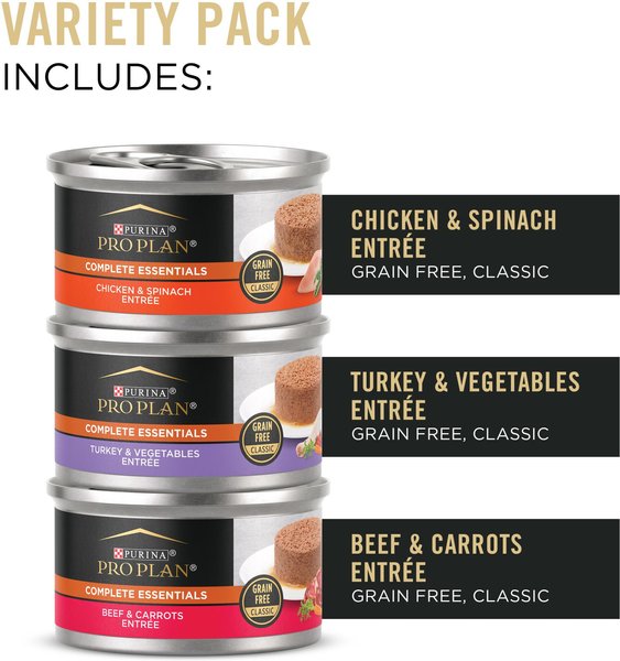 PURINA PRO PLAN Complete Essentials Grain-Free Chicken, Turkey & Beef ...