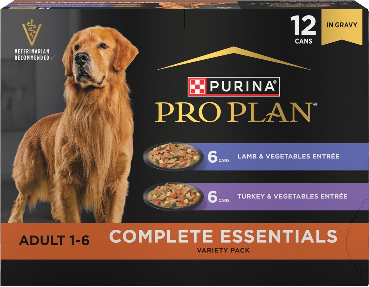 PURINA PRO PLAN Complete Essentials Variety Pack Adult High Protein ...